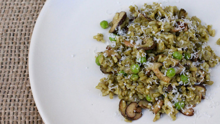 Recipe: Matcha Brown Rice Risotto