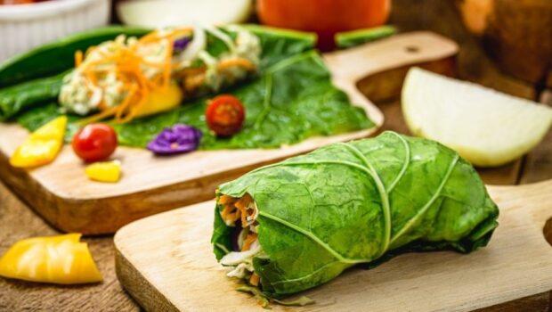 Power Wrap with Sesame-Ginger Dressing